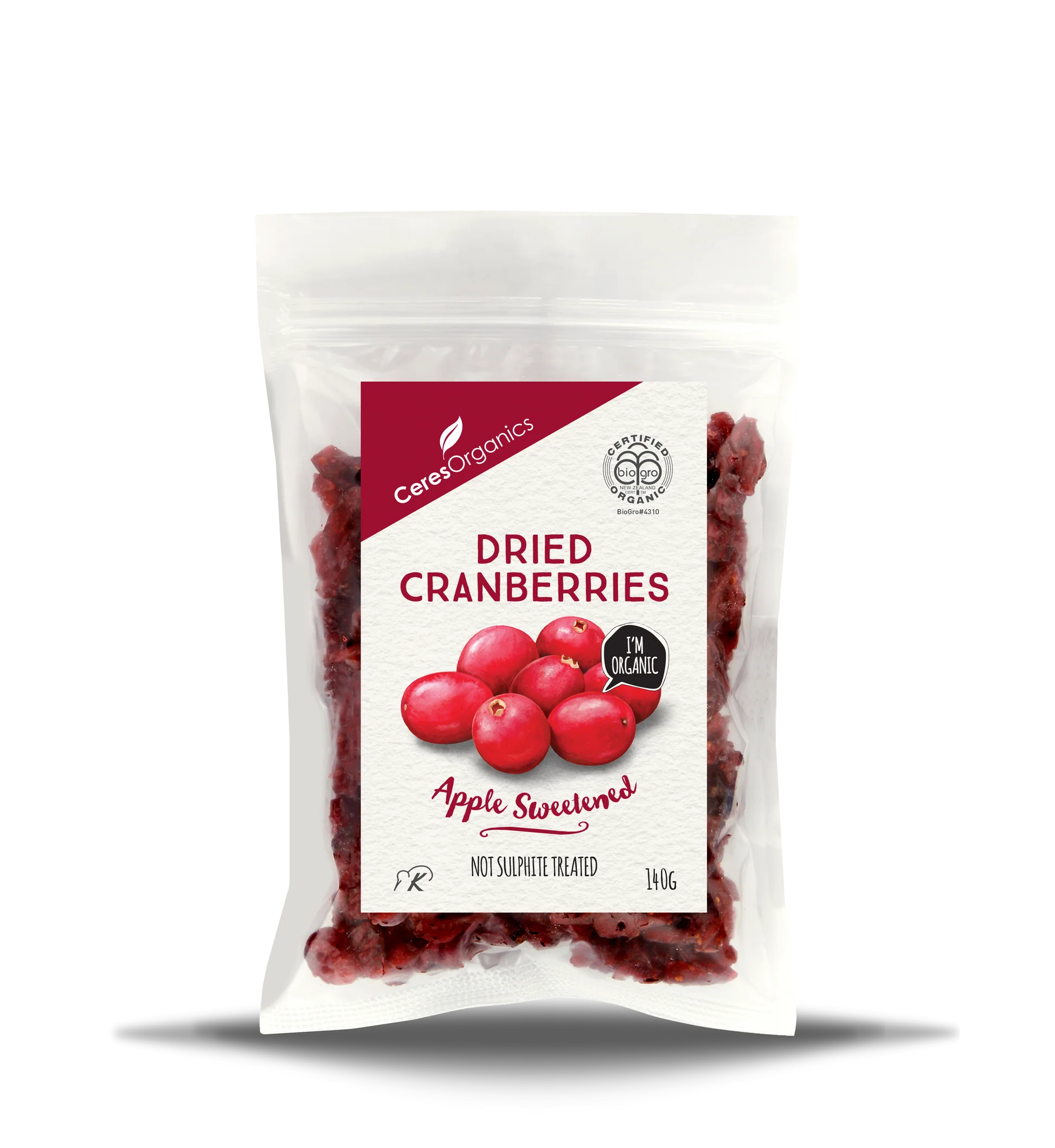 Ceres Organic Dried Cranberries 140g – Camberwell Wholefoods