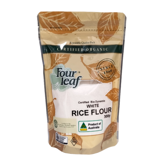 Four Leaf Bio-Dynamic White Rice Flour 300g – Camberwell Wholefoods
