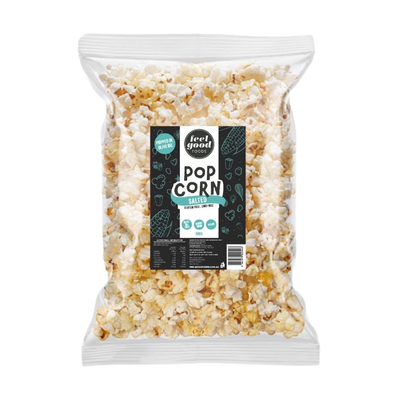 Feel Good Foods Salted Popcorn in Extra Virgin Olive Oil 200g ...
