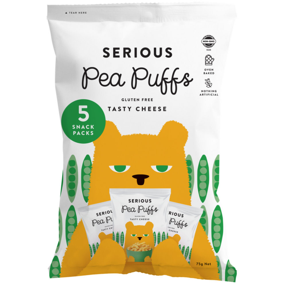 Serious Food Co. Cheese Pea Puffs Cheese Multipack 75g – Camberwell ...