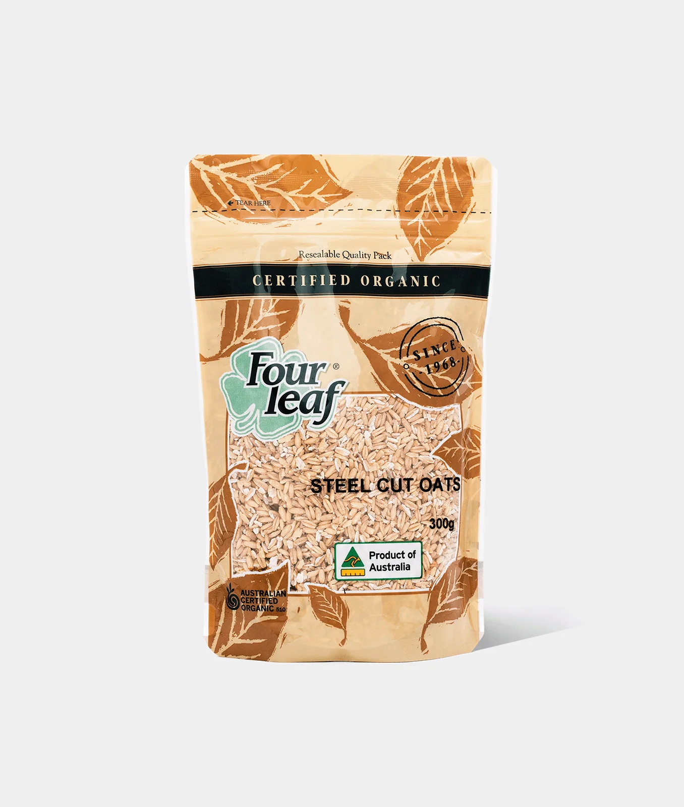 Four Leaf Organic Steel Cut Oats 300g – Camberwell Wholefoods